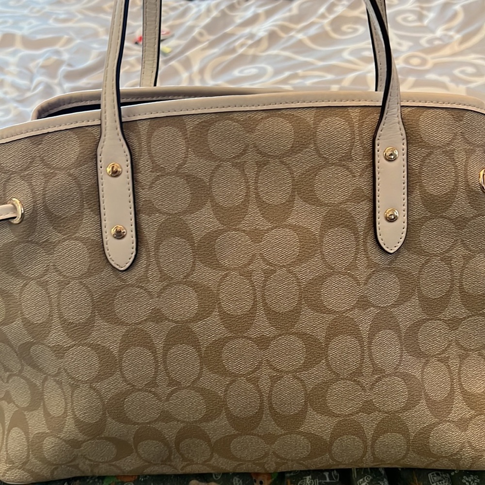 Coach F57842 Drawstring Carryall Signature Canvas - Gem